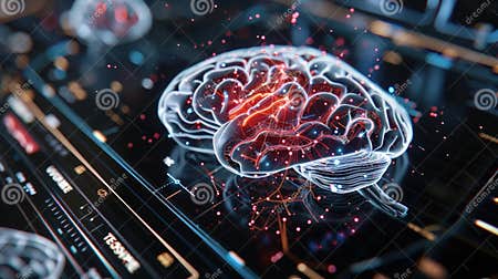 Braincomputer Interface Stroke Rehabilitation Stock Illustration ...