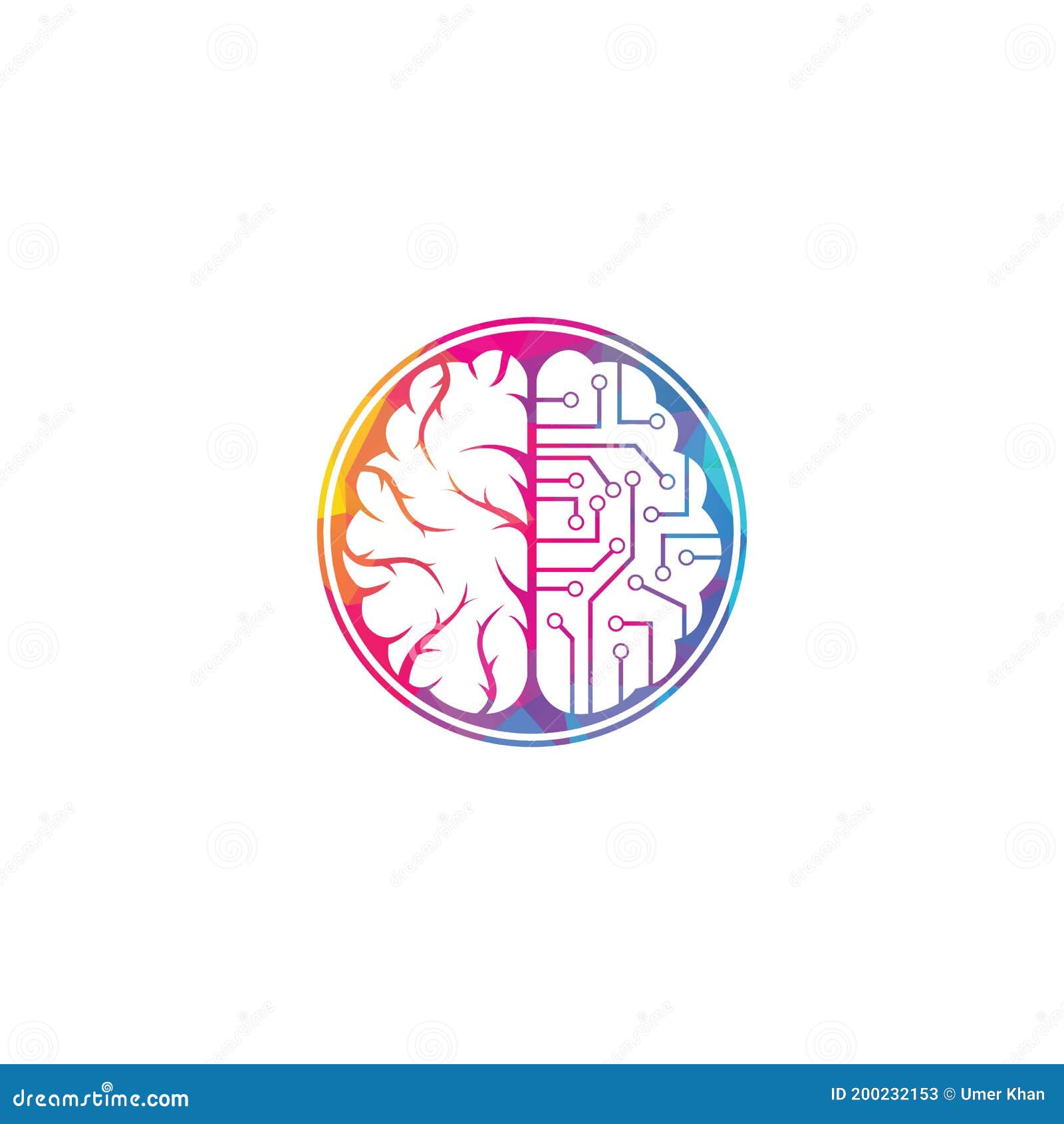 Brain Connection Logo Design. Stock Vector - Illustration of connection ...