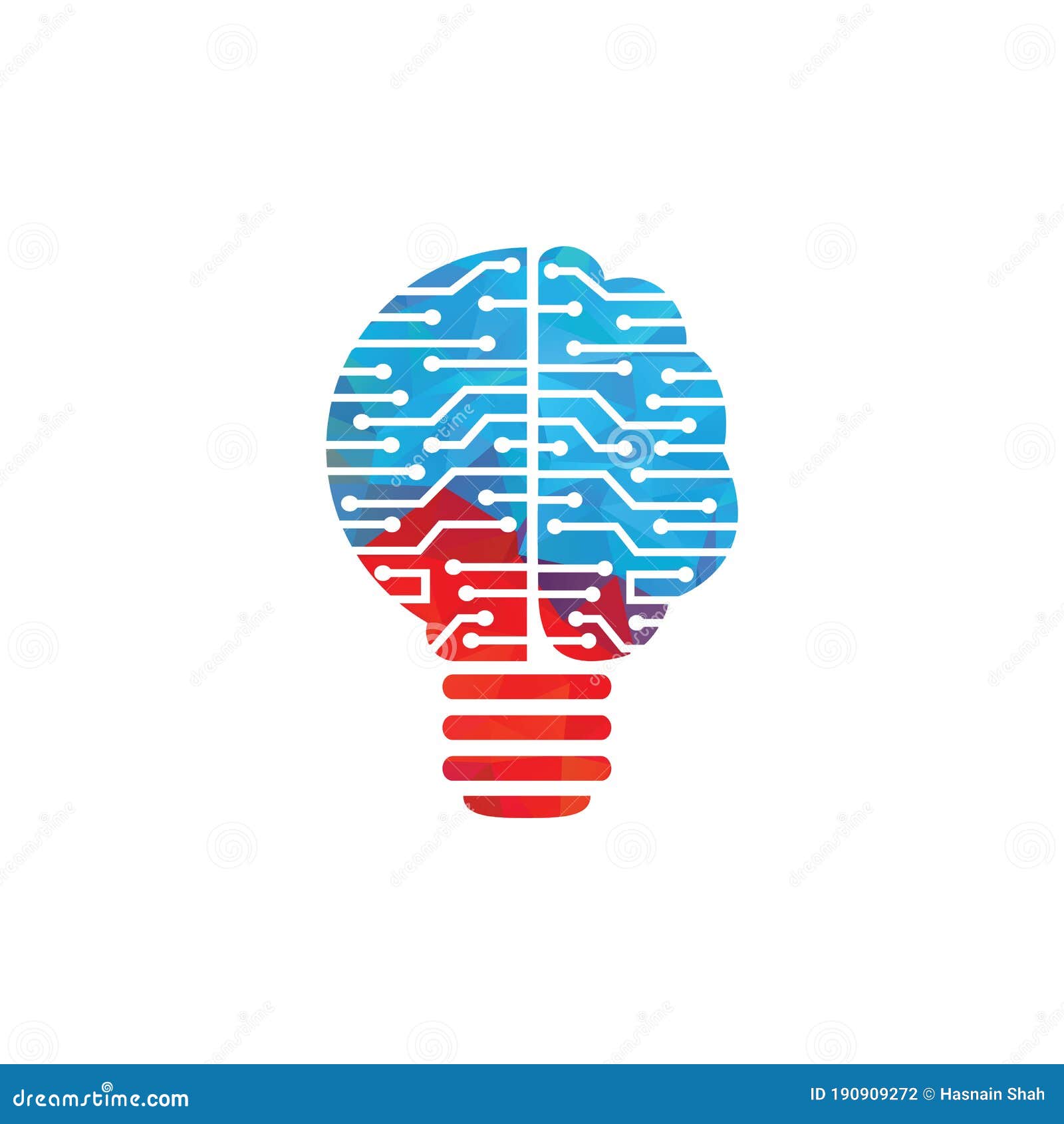 Brain Connection Logo Design. Stock Vector - Illustration of electrical ...