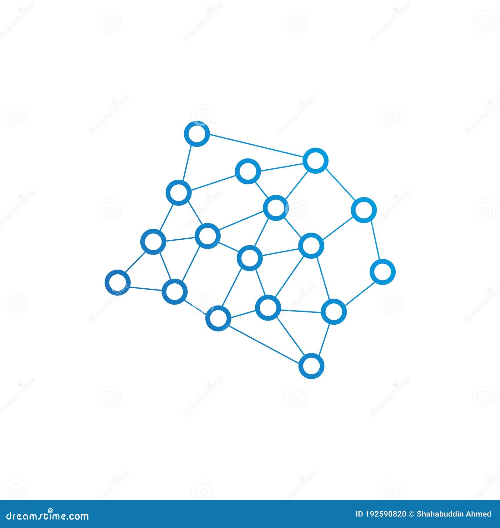 Brain Connection Logo Vector Icon. Digital Brain. Brain Hub Logo. Stock ...