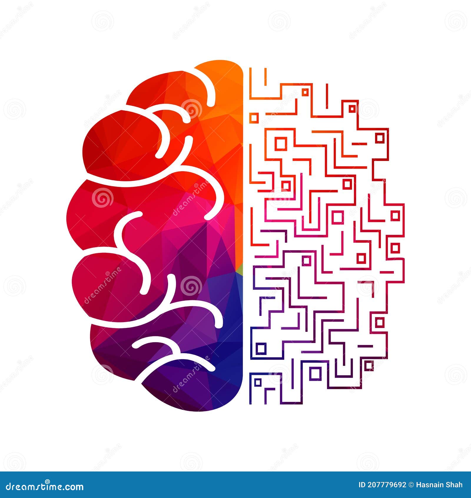 Brain Connection Logo Design. Stock Vector - Illustration of brainstorm ...