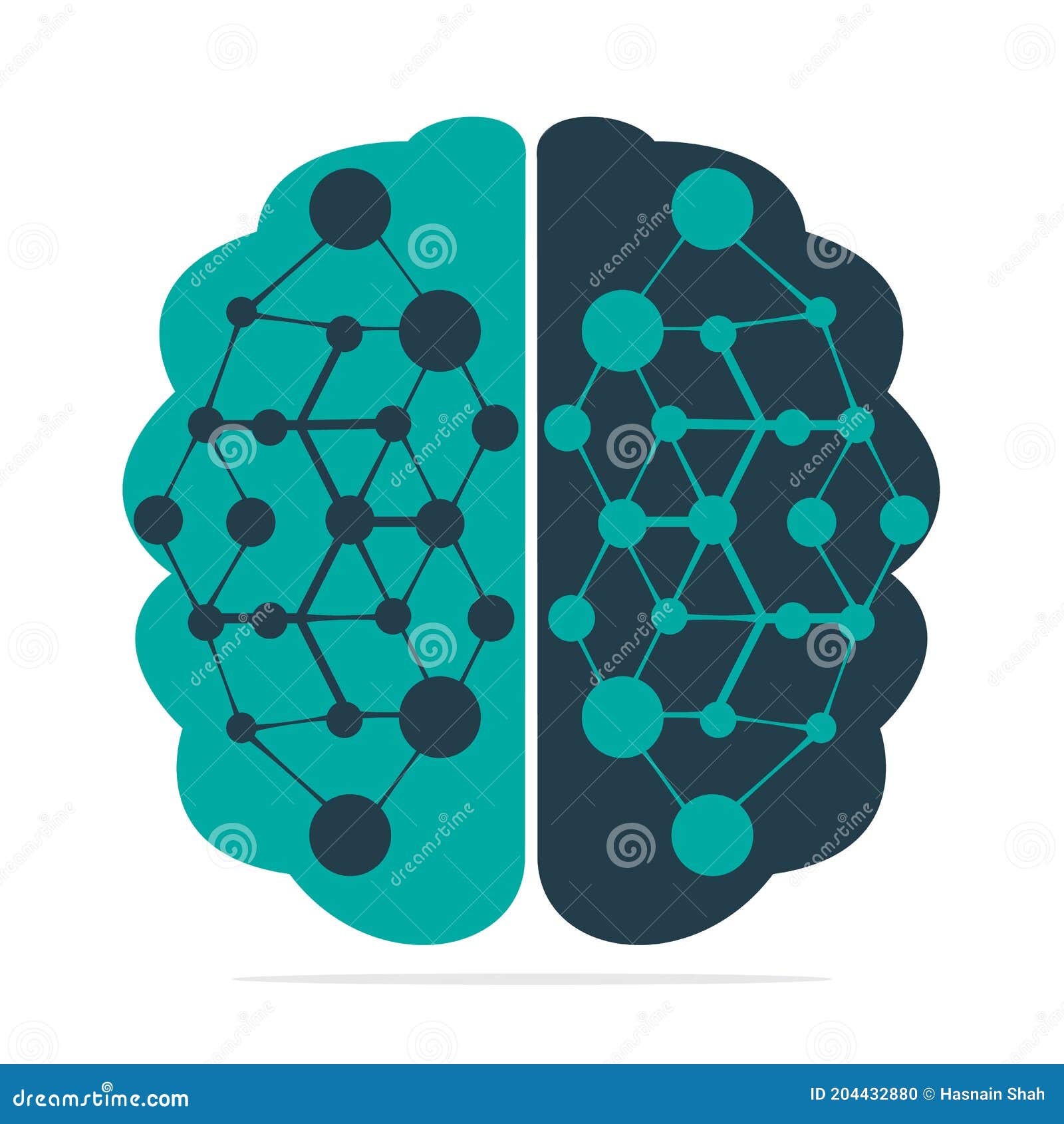 Brain Connection Logo Design. Stock Vector - Illustration of logo, head ...