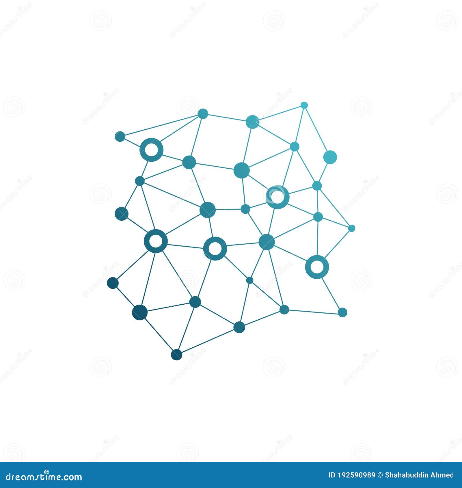 Brain Connection Logo Vector Icon. Digital Brain. Brain Hub Logo. Stock ...