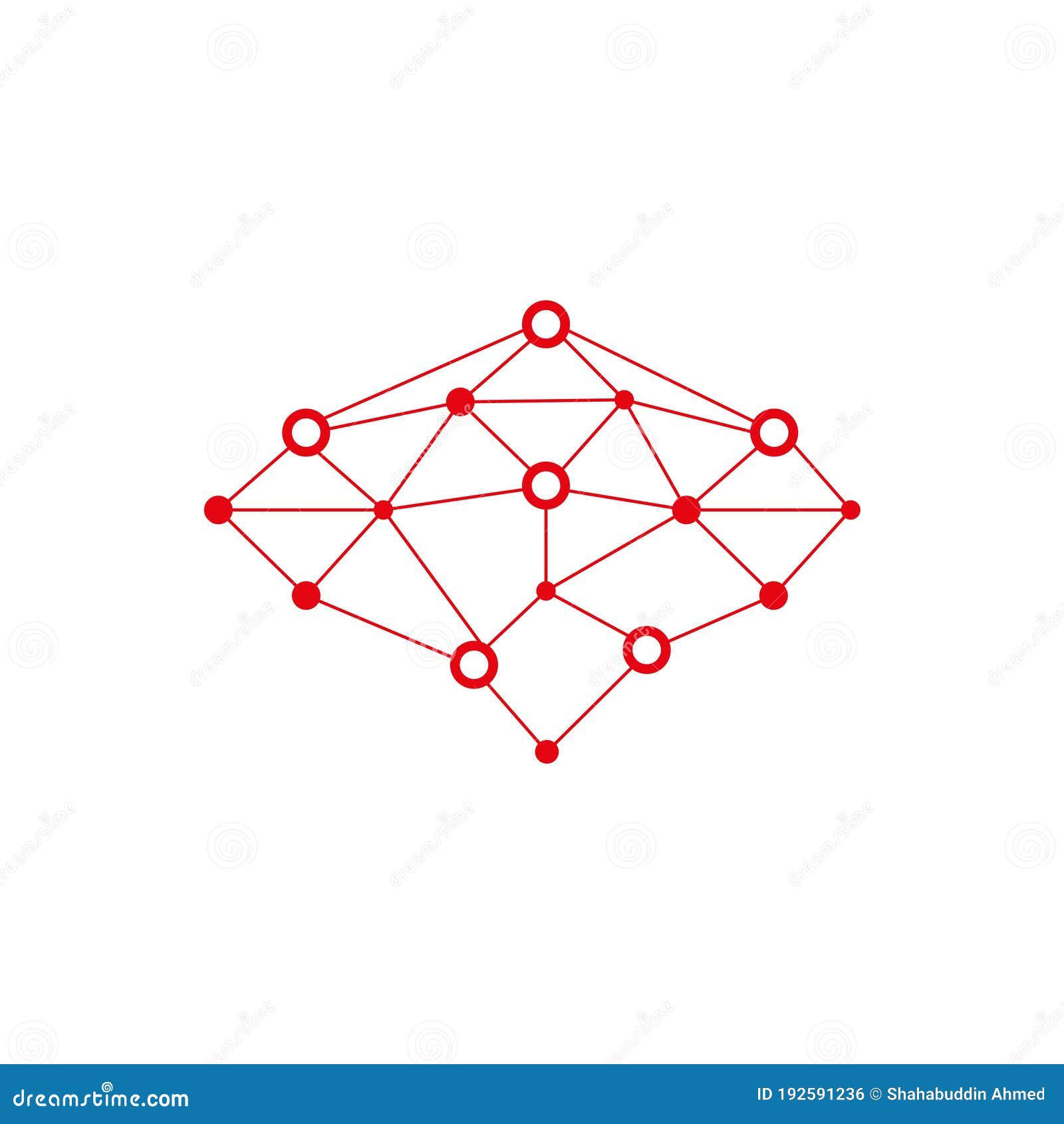 Brain Connection Logo Vector Icon. Digital Brain. Brain Hub Logo. Stock ...