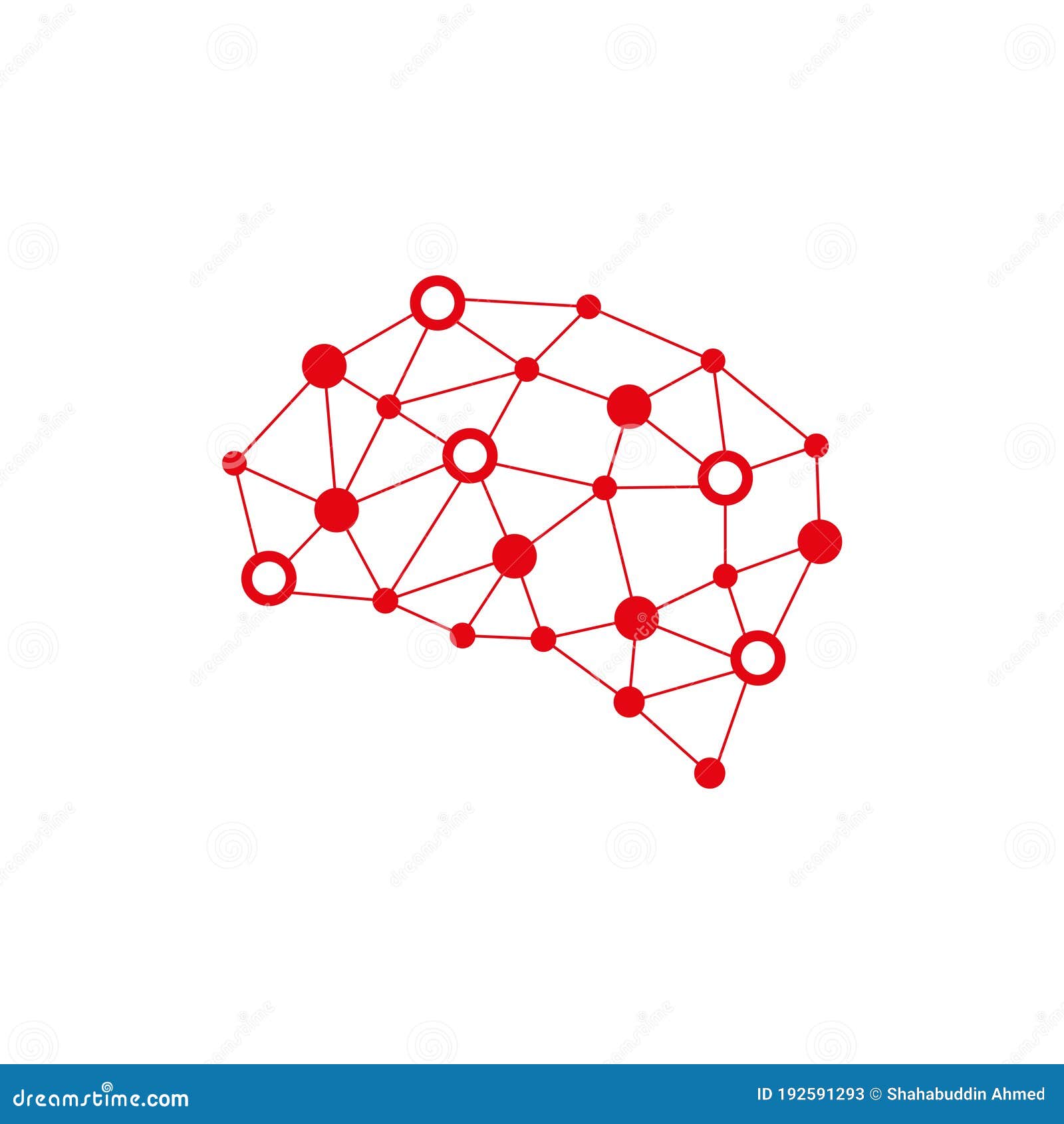 Brain Connection Logo Vector Icon. Digital Brain. Brain Hub Logo. Stock ...