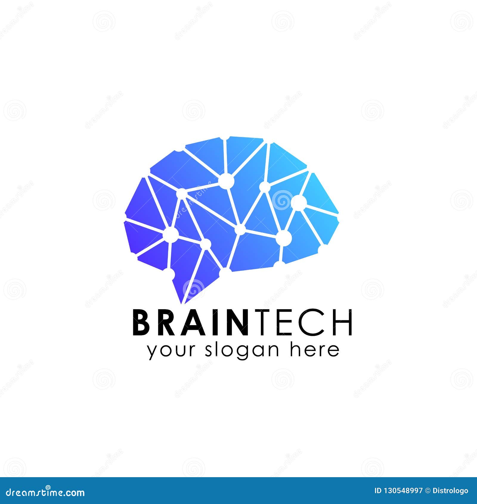 Digital Brain Vector