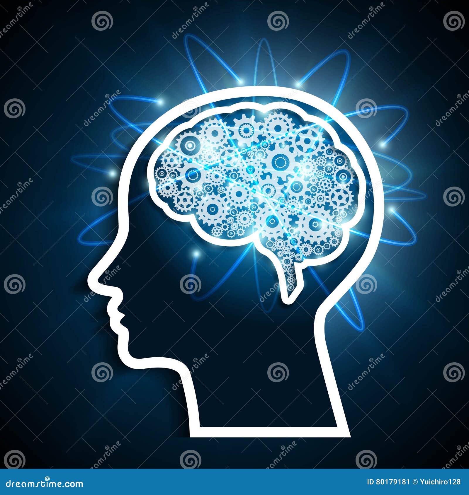 Brain connections stock vector. Illustration of design - 80179181