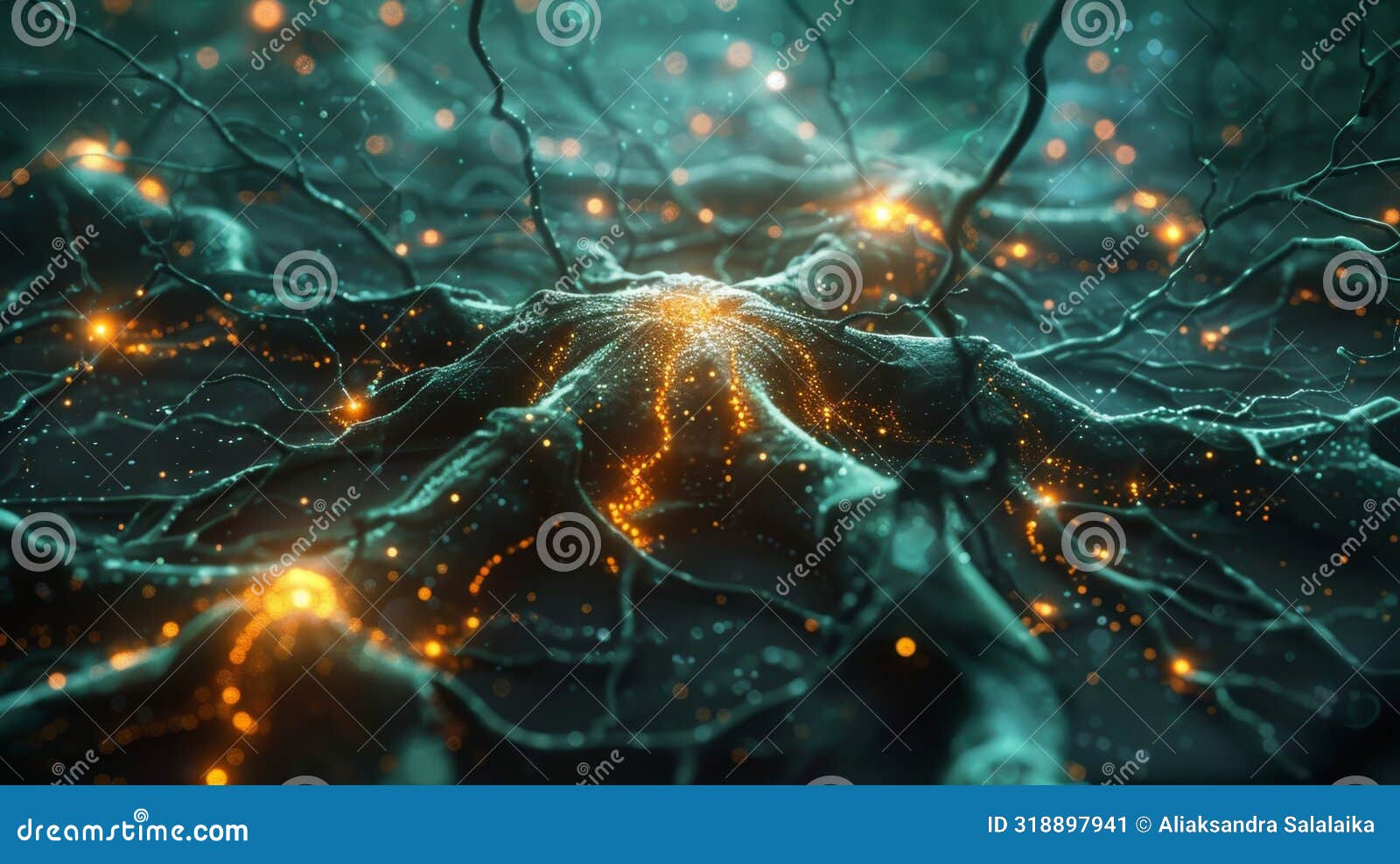 Brain Connectivity, Neural Pathways Lighting Up on Digital Board ...