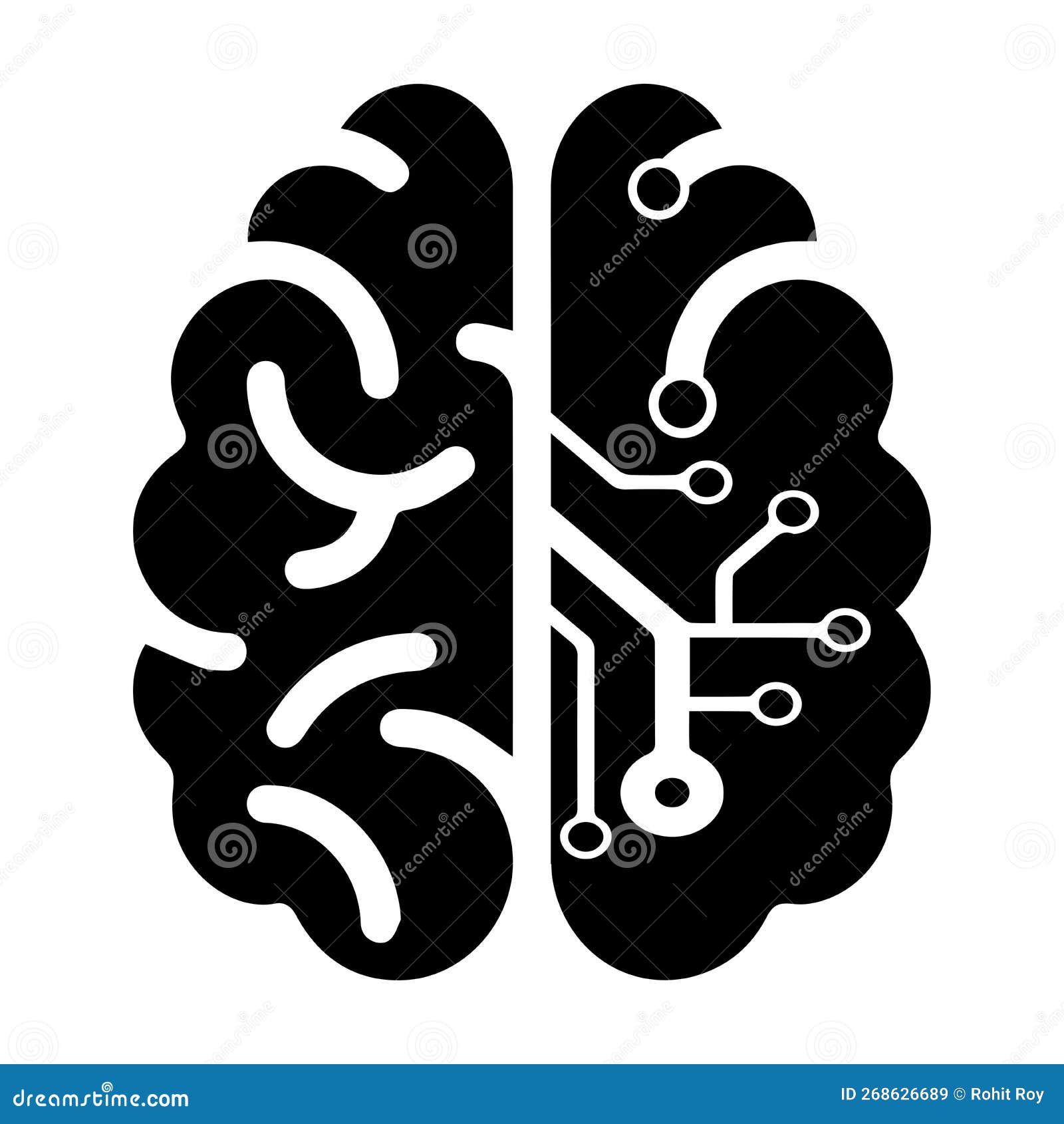 Cybernetics Icon. Monochrome Simple Line Future Technology Icon For ...