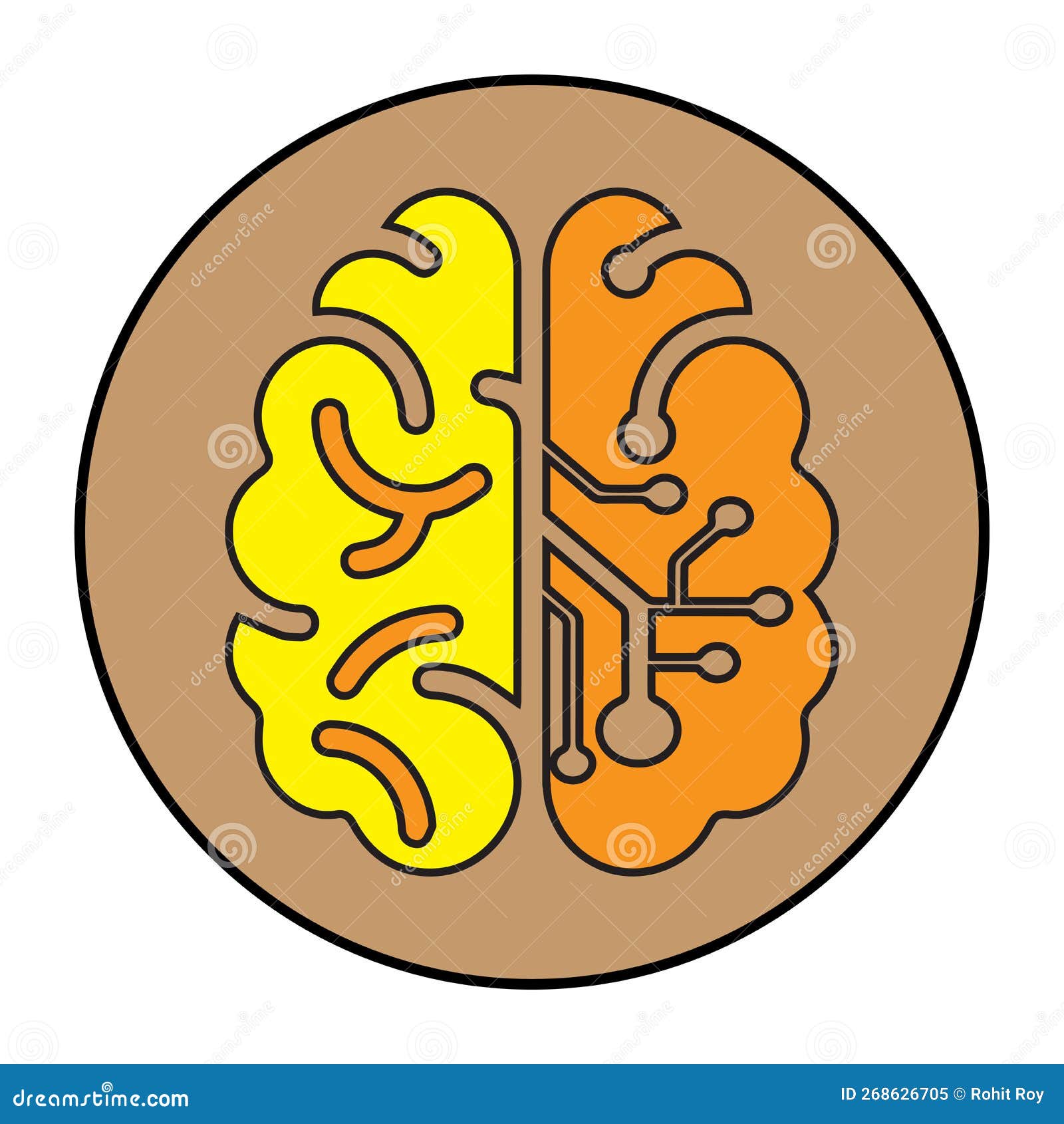 Brain, Cortex, Cybernetics Icon Stock Vector - Illustration of graphic ...