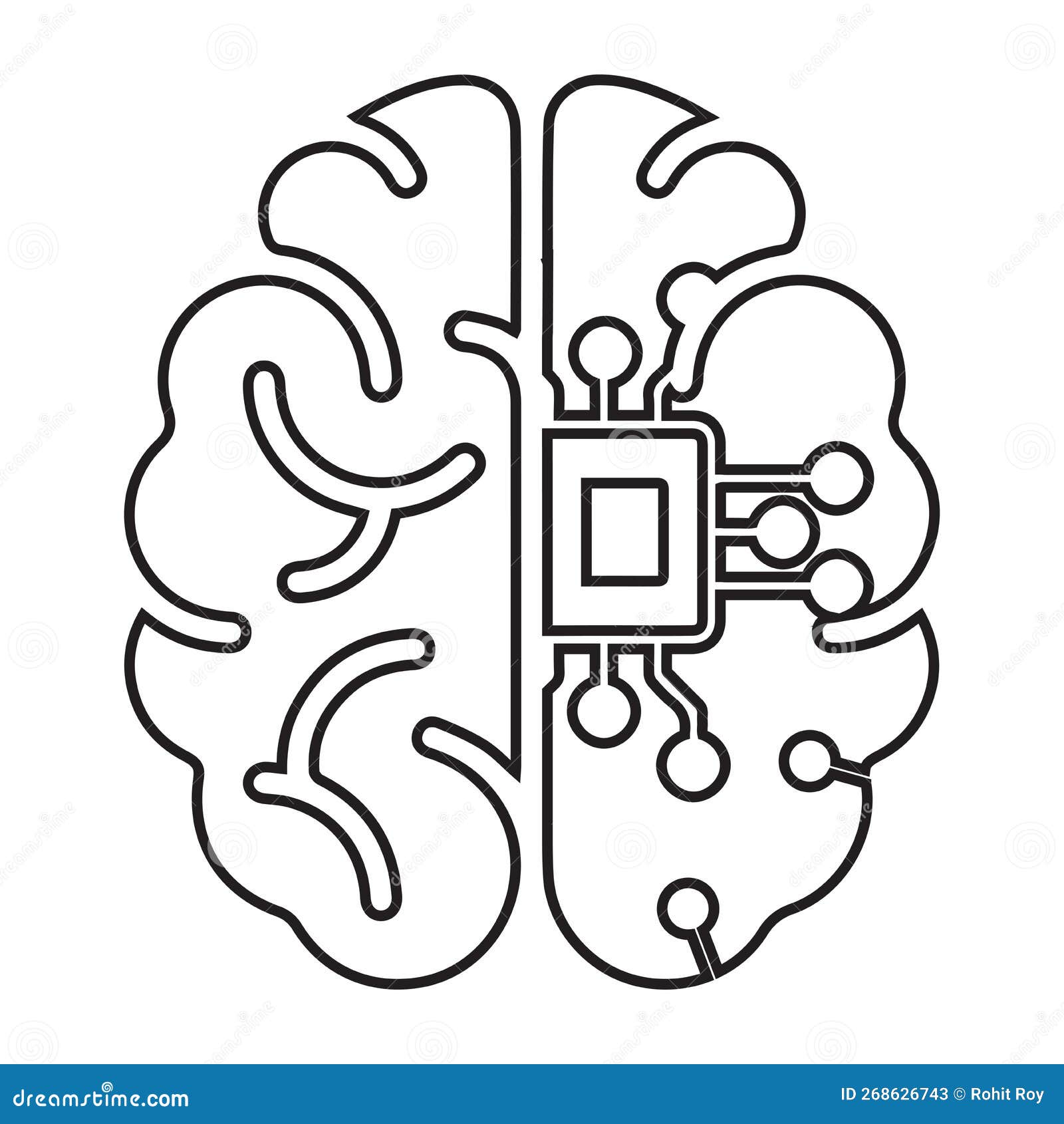 Cybernetics Icon Cartoon Vector | CartoonDealer.com #184600919