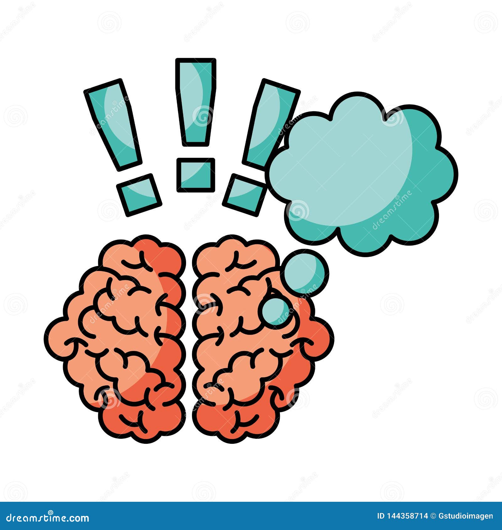 Brain creativity idea stock vector. Illustration of creative - 144358714