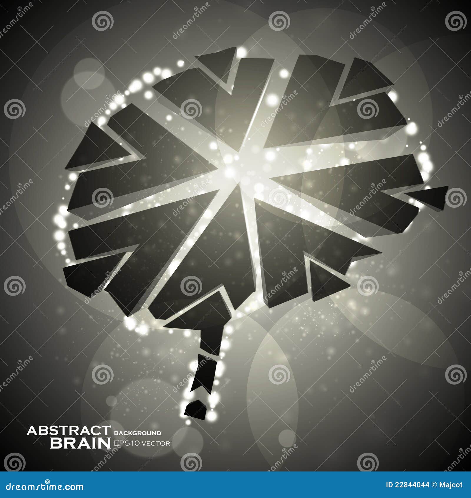 Brain crushing stock vector. Illustration of body, cerebellum - 22844044