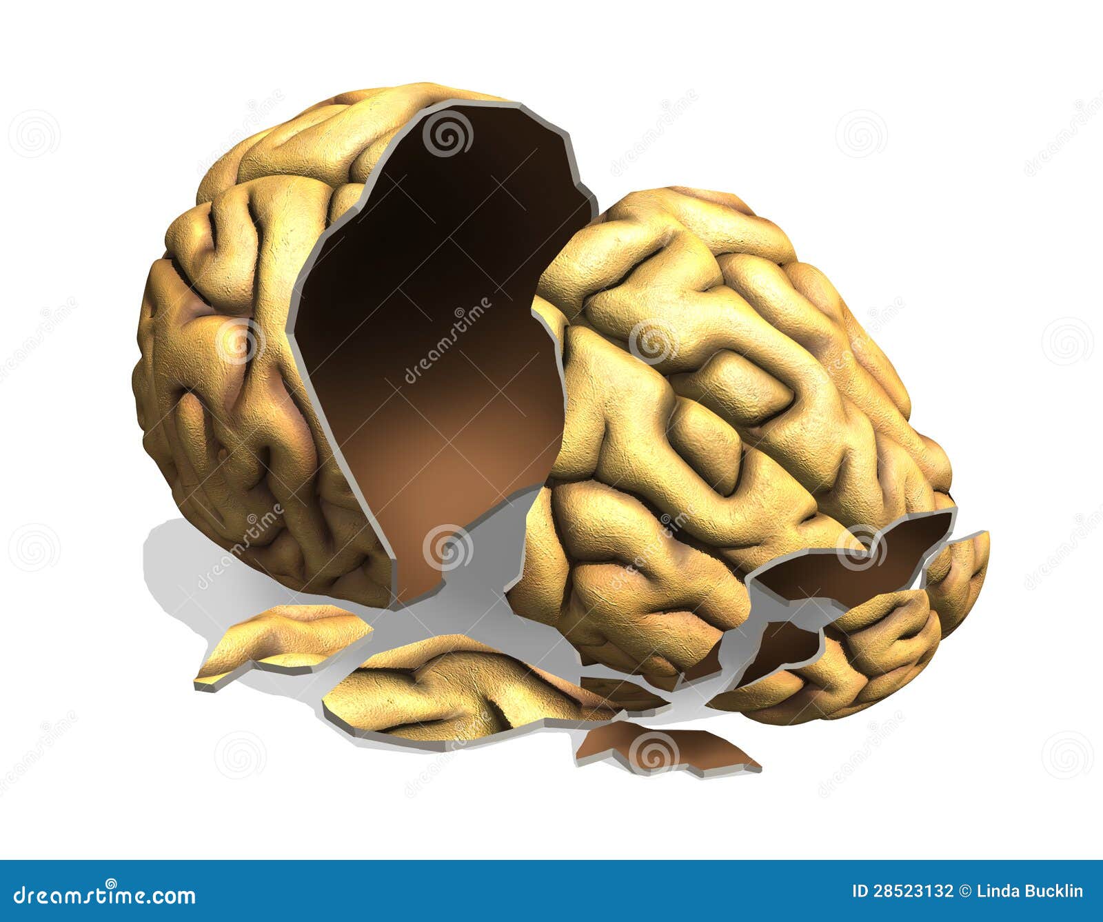 Brain Damage stock illustration. Illustration of concussion - 28523132