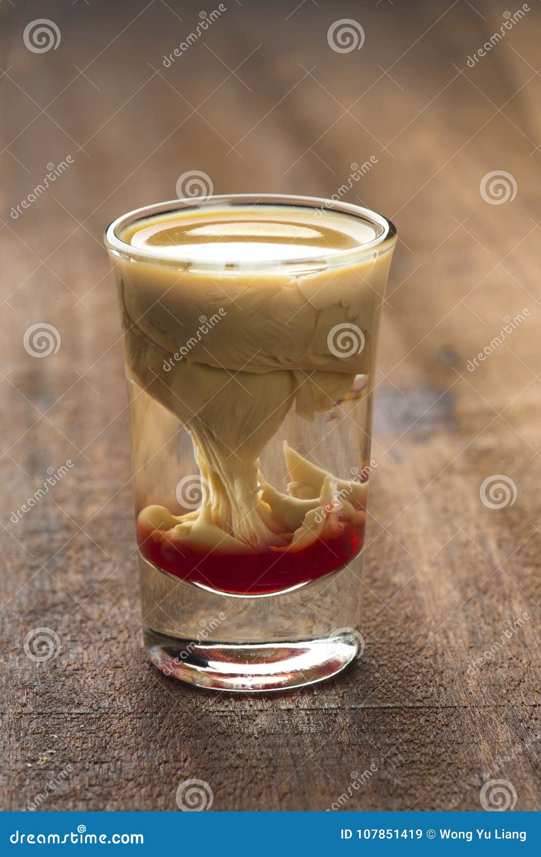 Brain damage cocktail stock image. Image of layered - 107851419