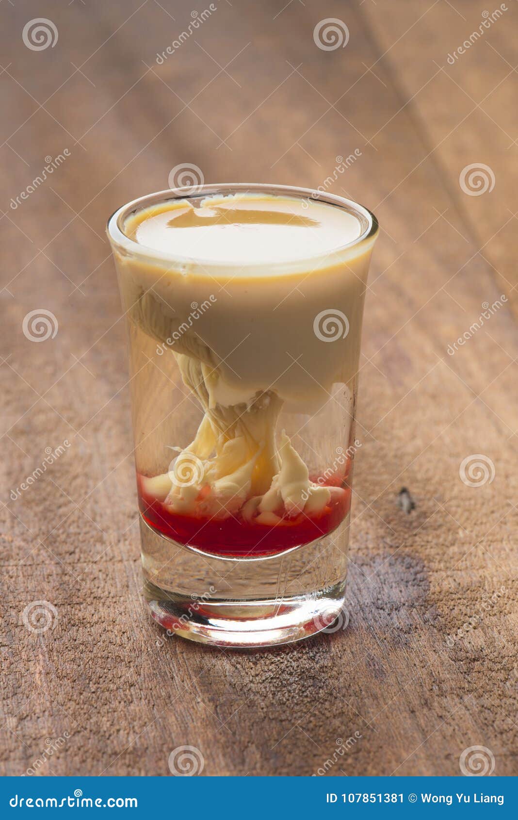 Brain damage cocktail stock image. Image of clear, layered - 107851381