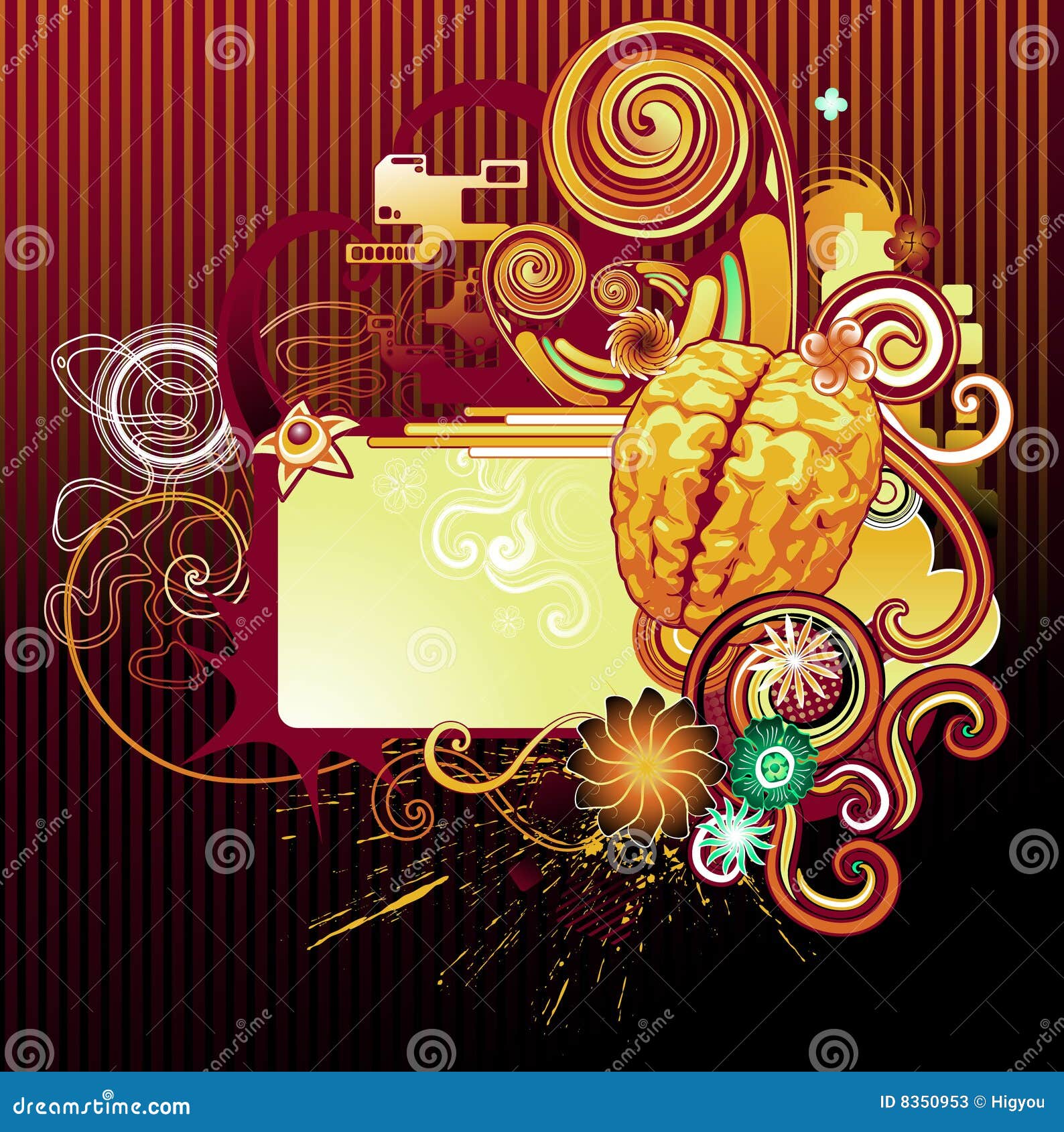 Brain Design stock vector. Illustration of clever, abstract - 8350953