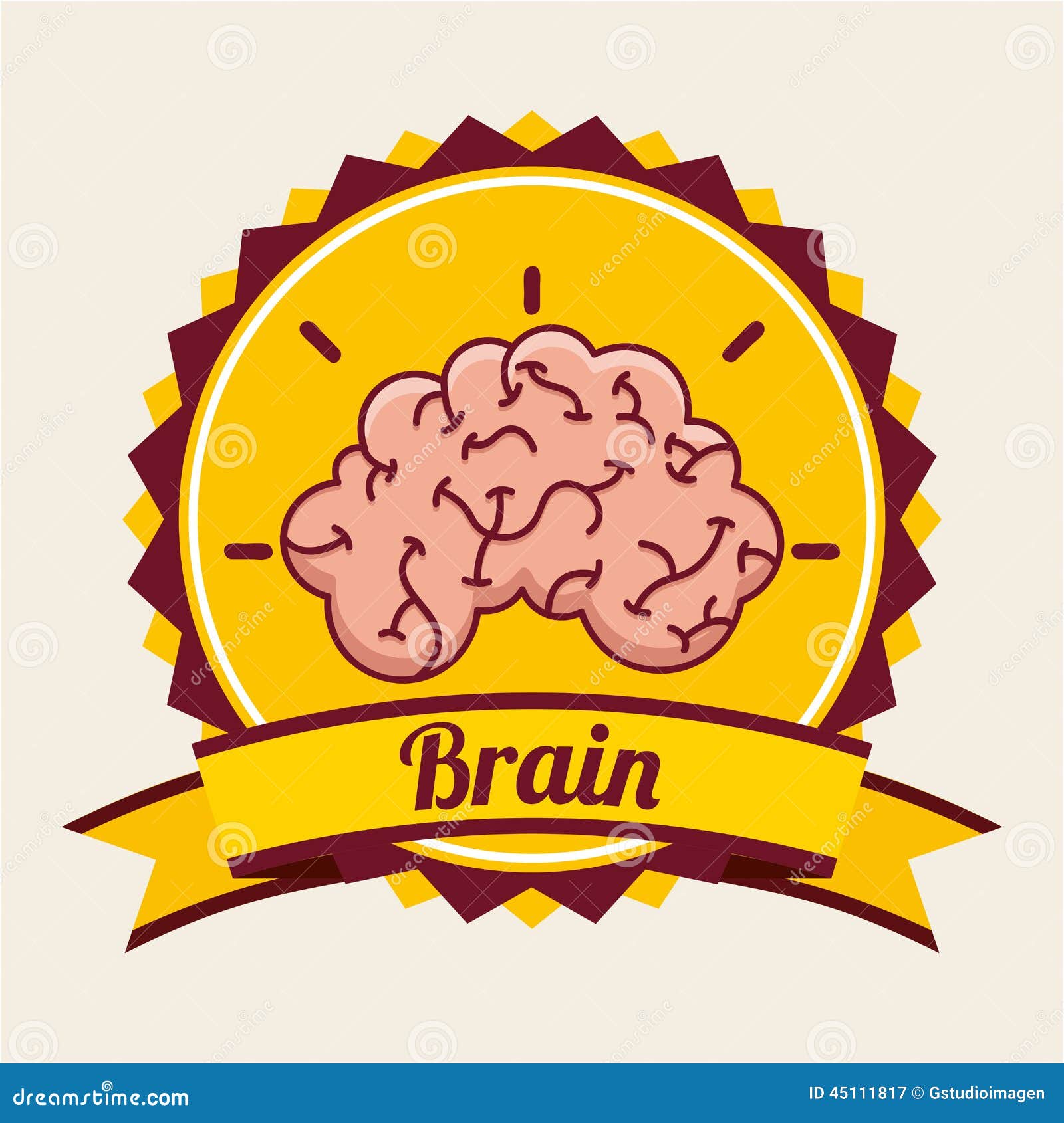 Brain design stock vector. Illustration of creativity - 45111817