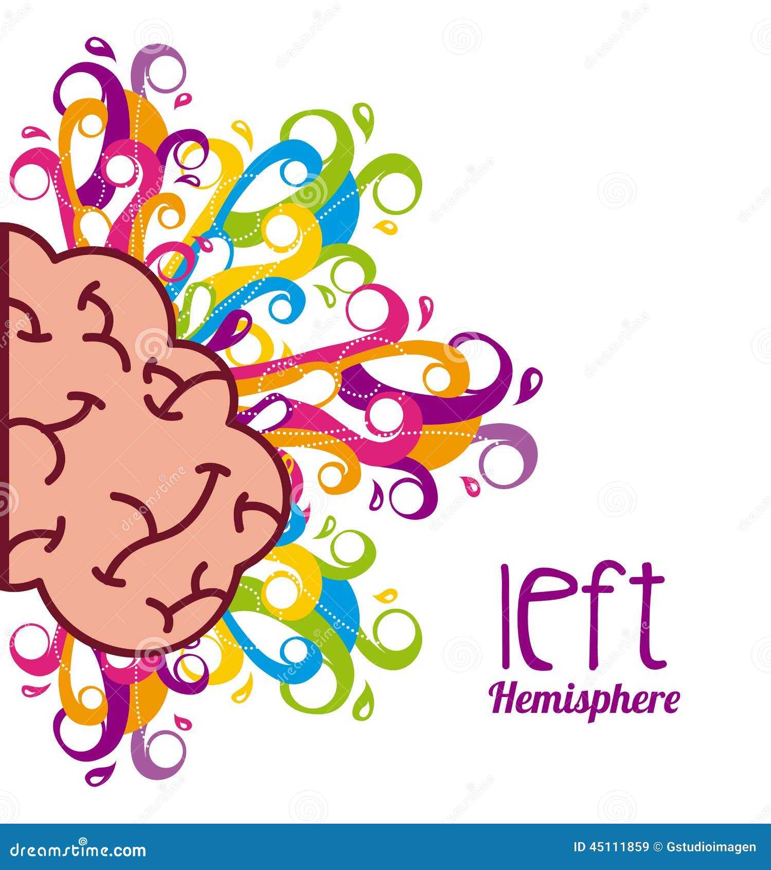 Brain design stock vector. Illustration of brainstorm - 45111859