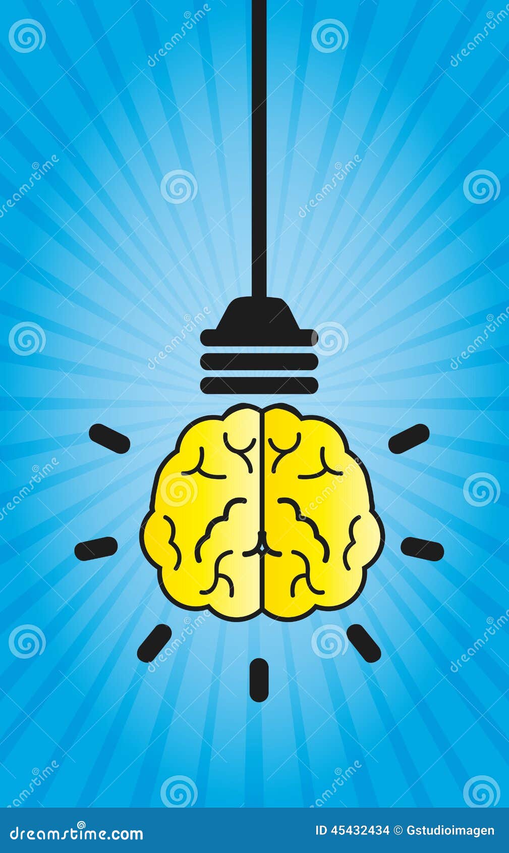 Brain design stock vector. Illustration of intellect - 45432434