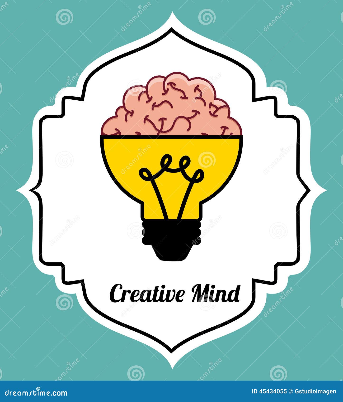 Brain design stock vector. Illustration of mental, creative - 45434055