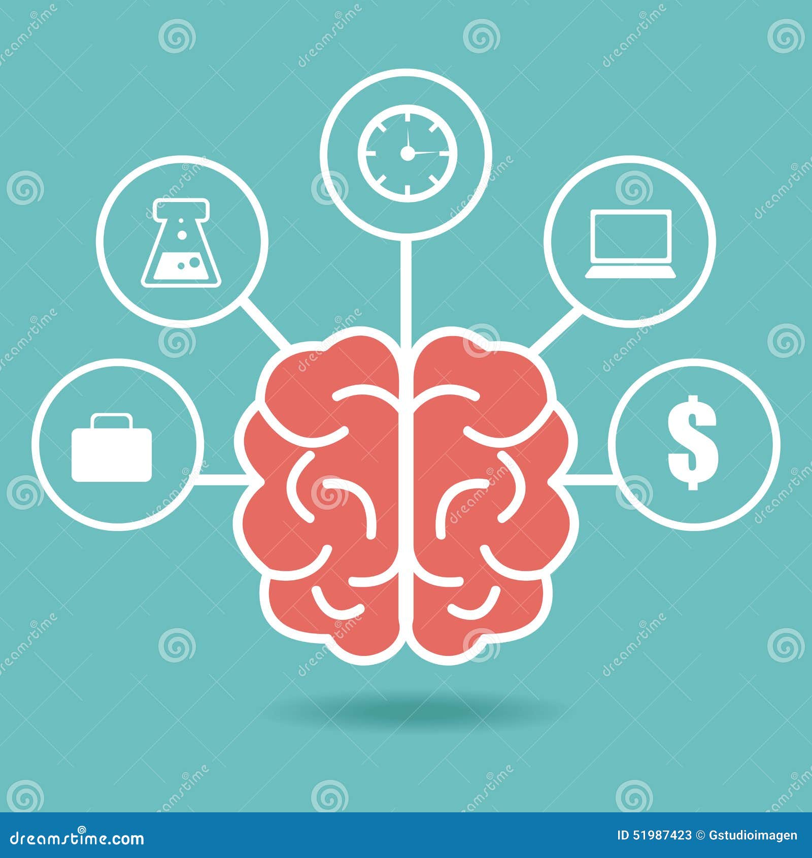 Brain design. stock vector. Illustration of intellectual - 51987423