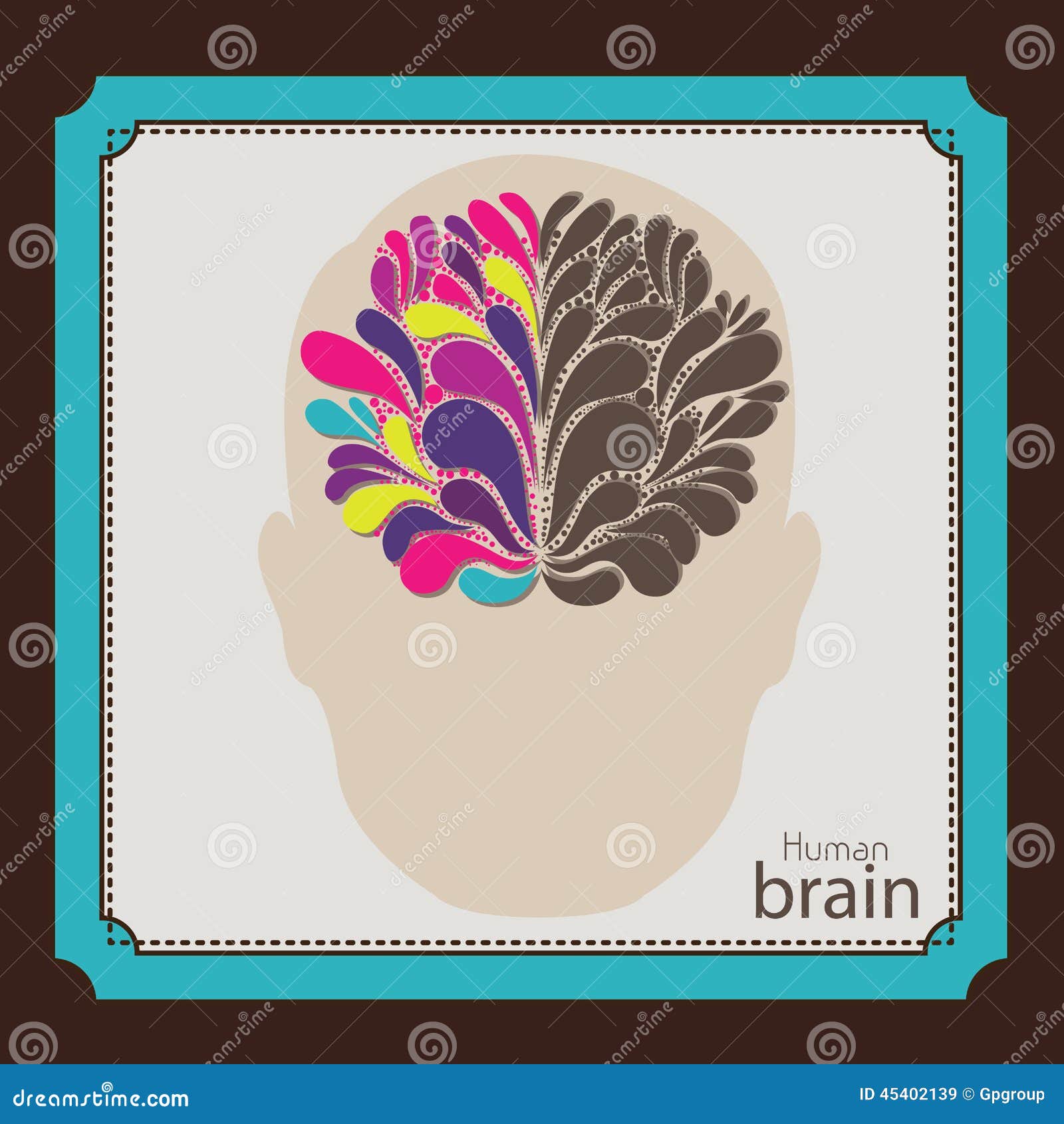 Brain design stock vector. Illustration of intelligence - 45402139