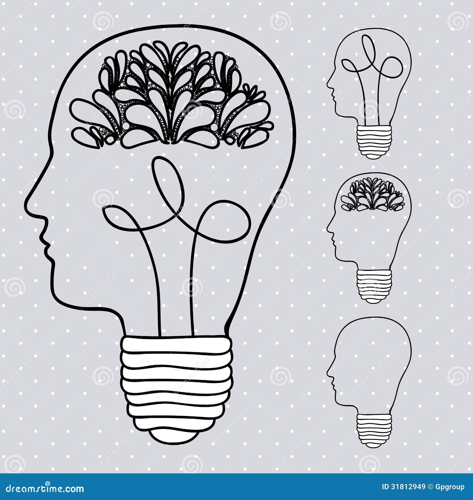 Brain design stock vector. Illustration of internal, design - 31812949