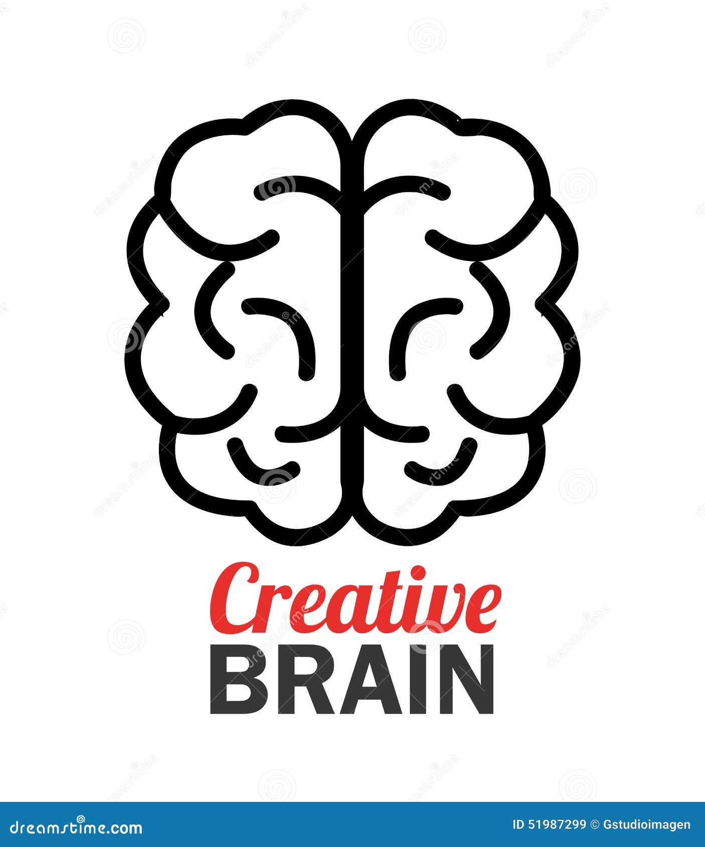 Brain design. stock vector. Illustration of cerebral - 51987299