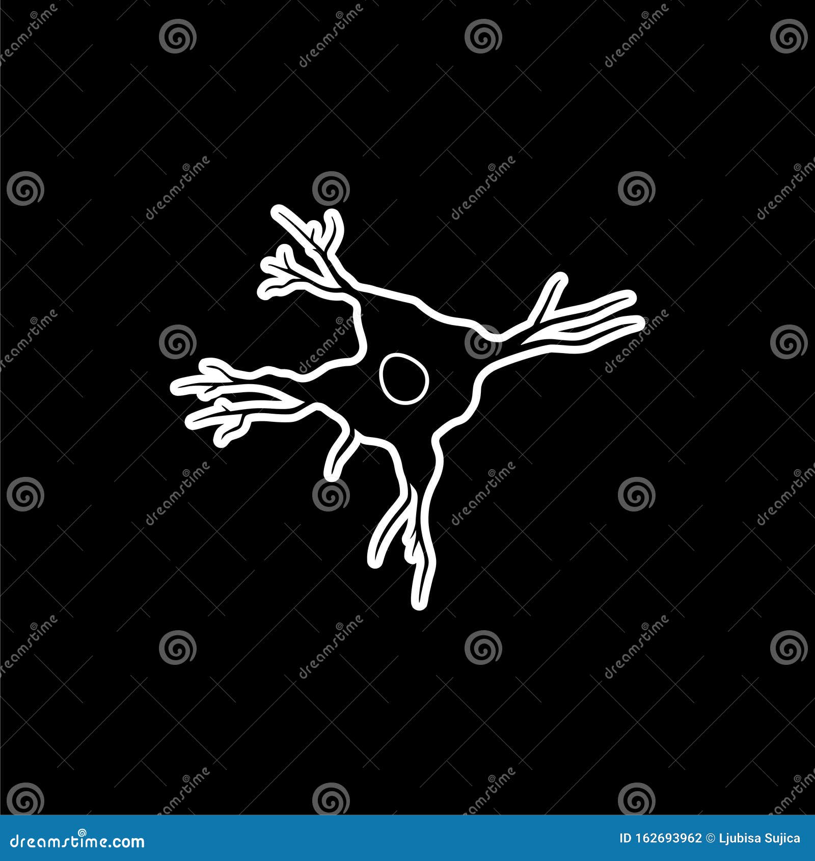 Linear Neurons Icon From Medical Outline Collection. Thin Line Neurons ...