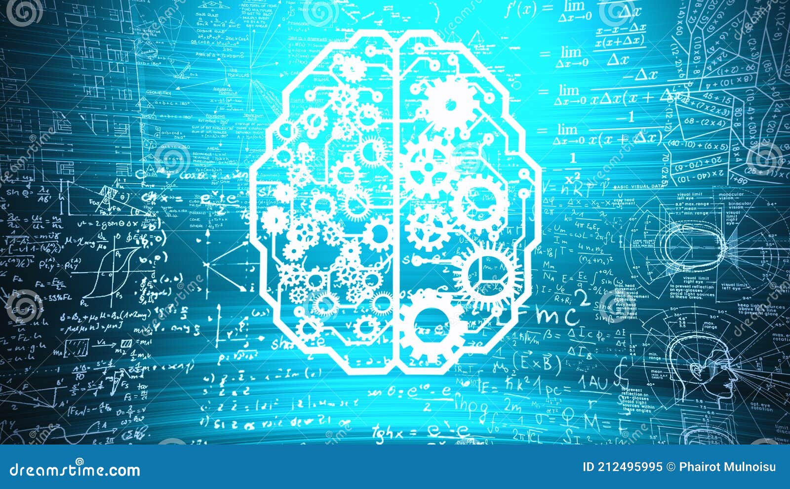 Brain Digital Illustration Intelligence Machine Learning Concept Stock ...