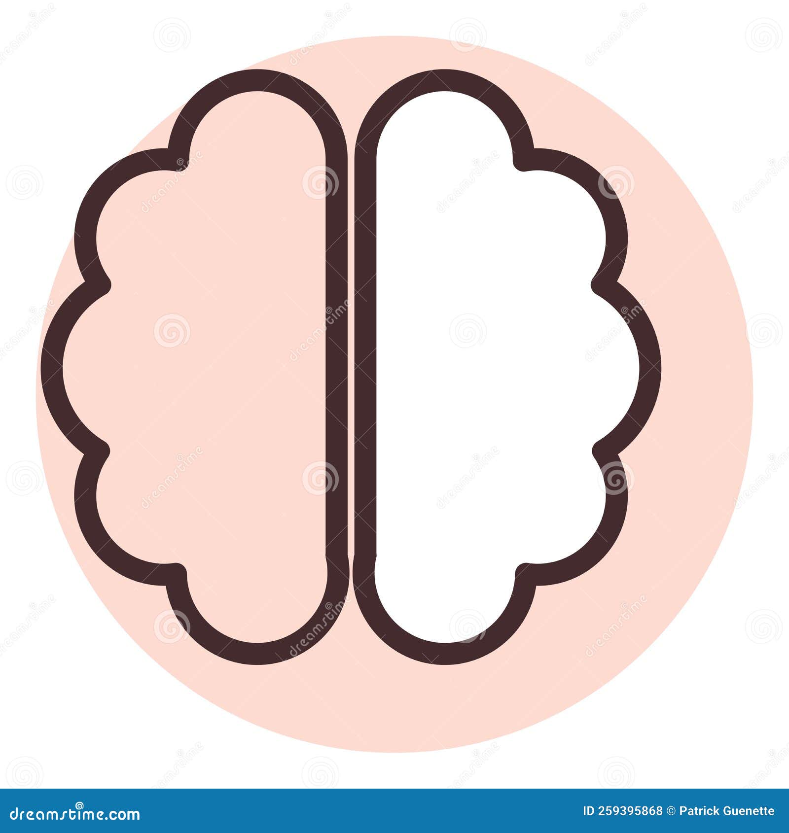 Brain disability, icon stock vector. Illustration of human - 259395868