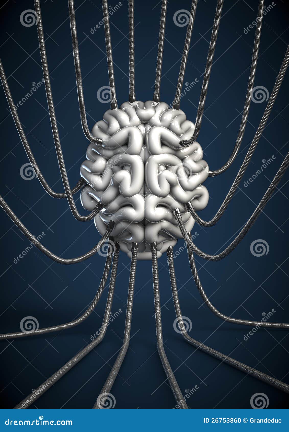 Brain drain stock illustration. Illustration of anatomy - 26753860
