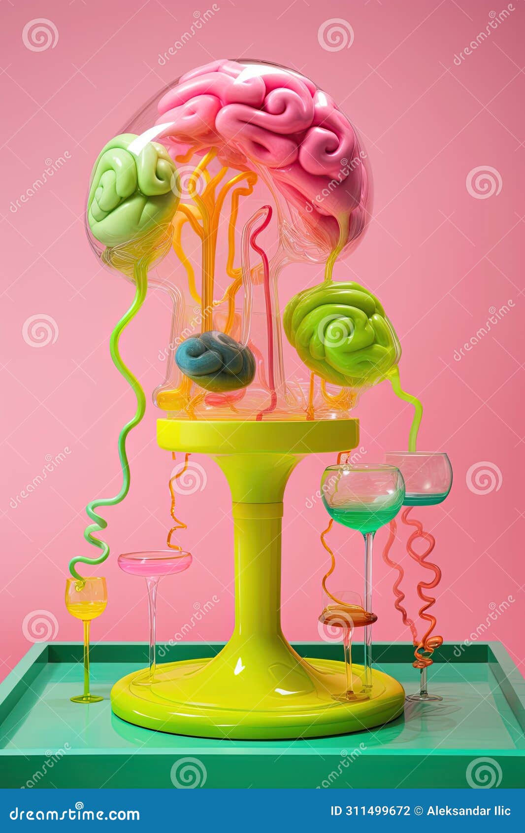 Brain Draining. Squeezing Brain Liquid. Stealing Information and Ideas ...