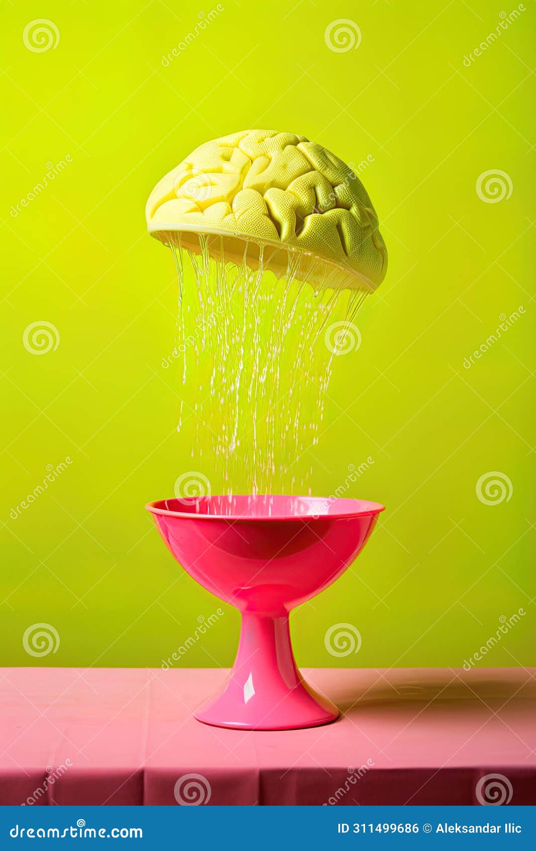 Brain Draining. Squeezing Brain Liquid. Stealing Information and Ideas ...