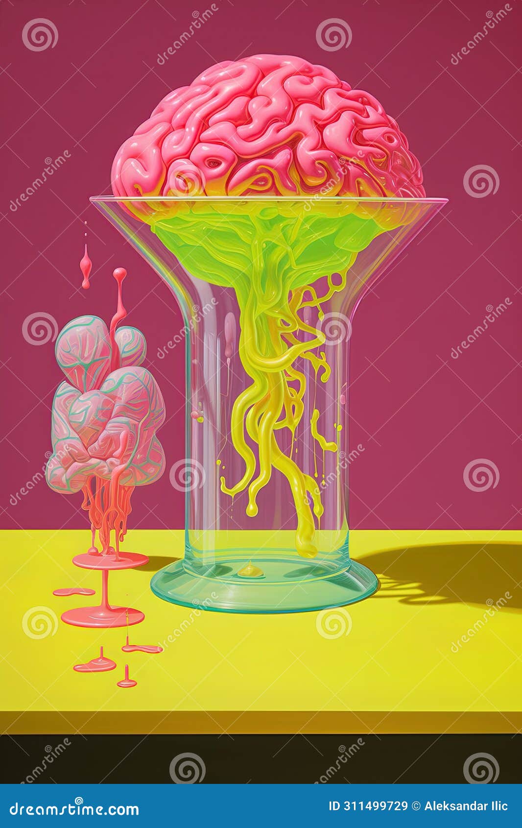 Brain Draining. Squeezing Brain Liquid. Stealing Information and Ideas ...