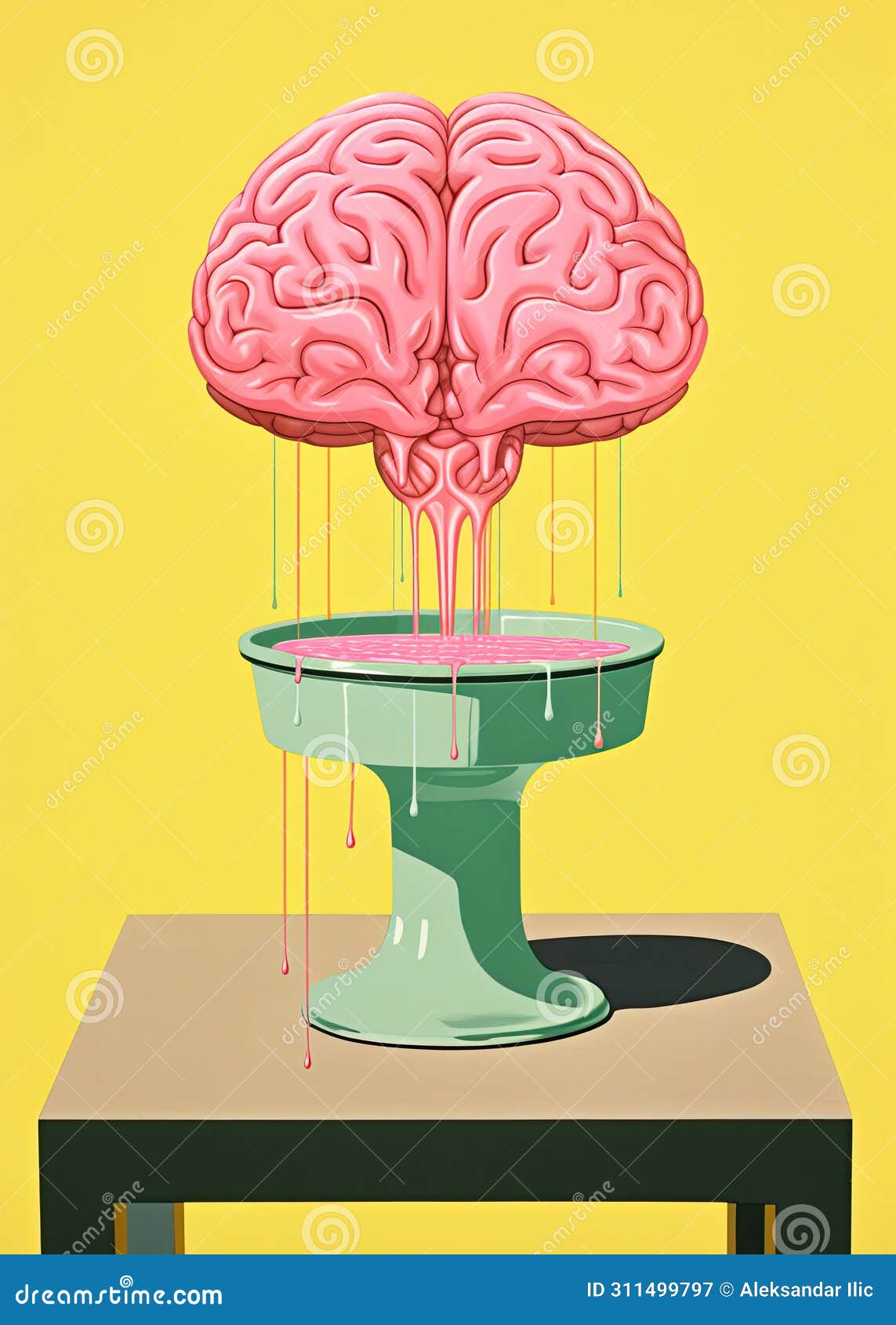 Brain Draining. Squeezing Brain Liquid. Stealing Information and Ideas ...