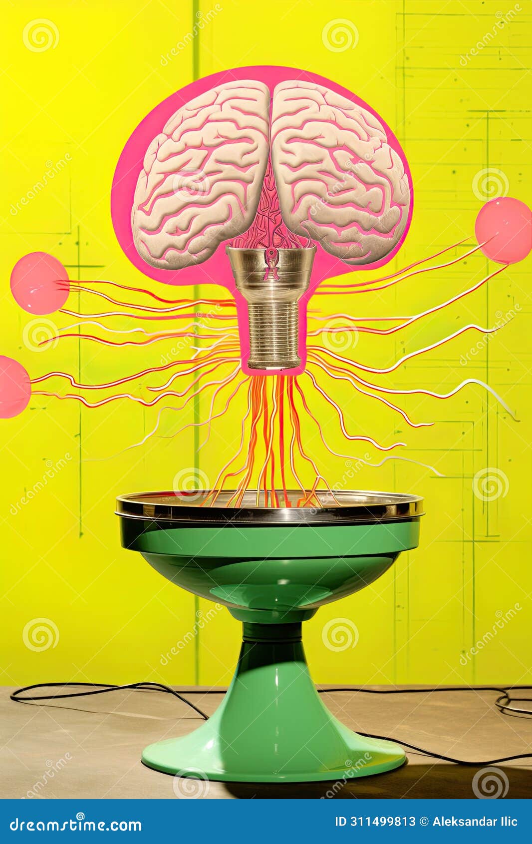 Brain Draining. Squeezing Brain Liquid. Stealing Information and Ideas ...