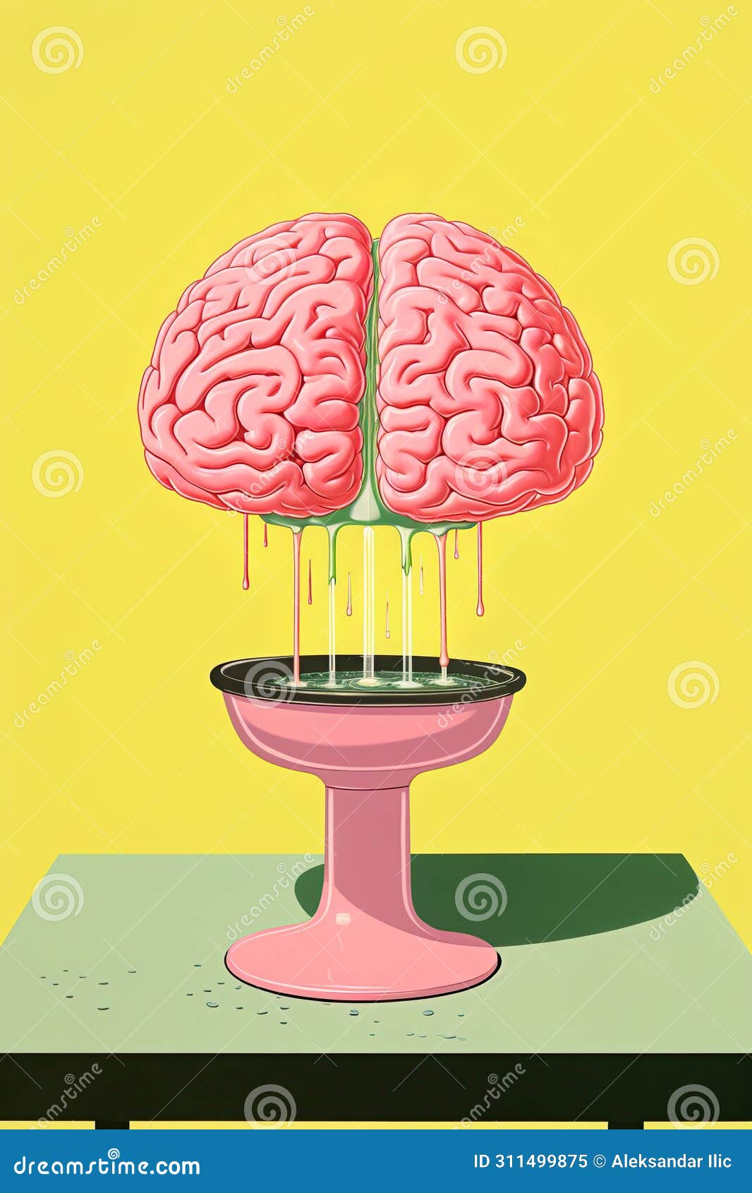 Brain Draining. Squeezing Brain Liquid. Stealing Information and Ideas ...