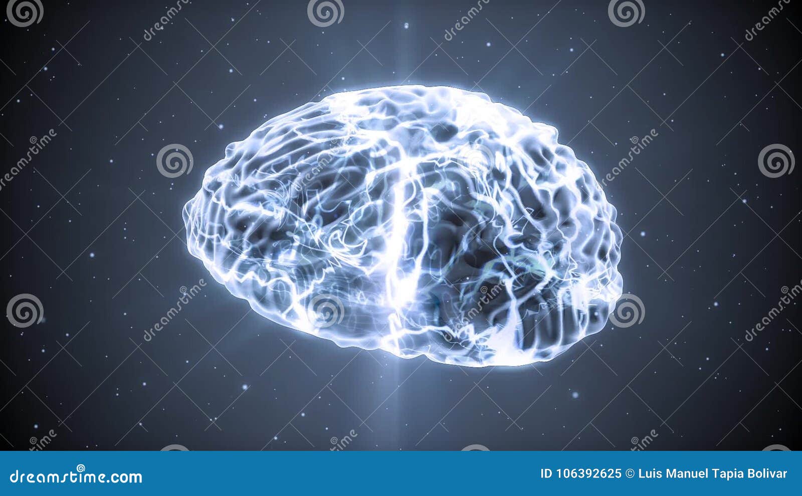 Brain with Electrical Impulses Stock Video - Video of impulses ...