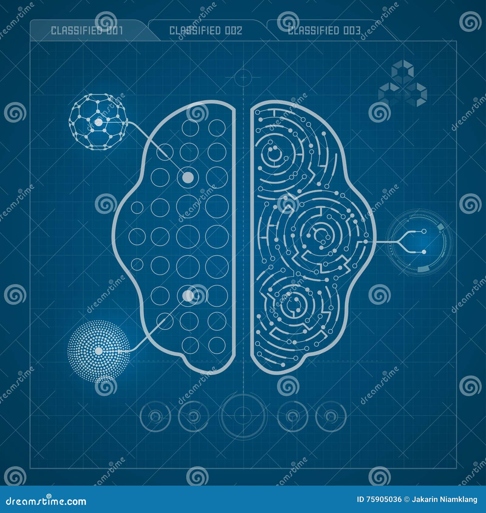 Calculate In Brain Stock Image | CartoonDealer.com #28762267