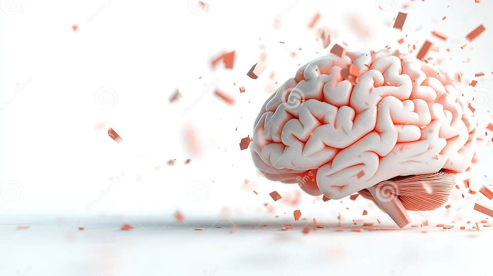 Brain Eruption, Surreal Image of Exploding from the Earth Visual ...