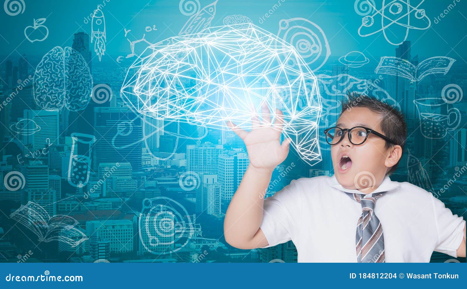 Brain Excellent for Learning Stock Photo - Image of laboratory, asian ...