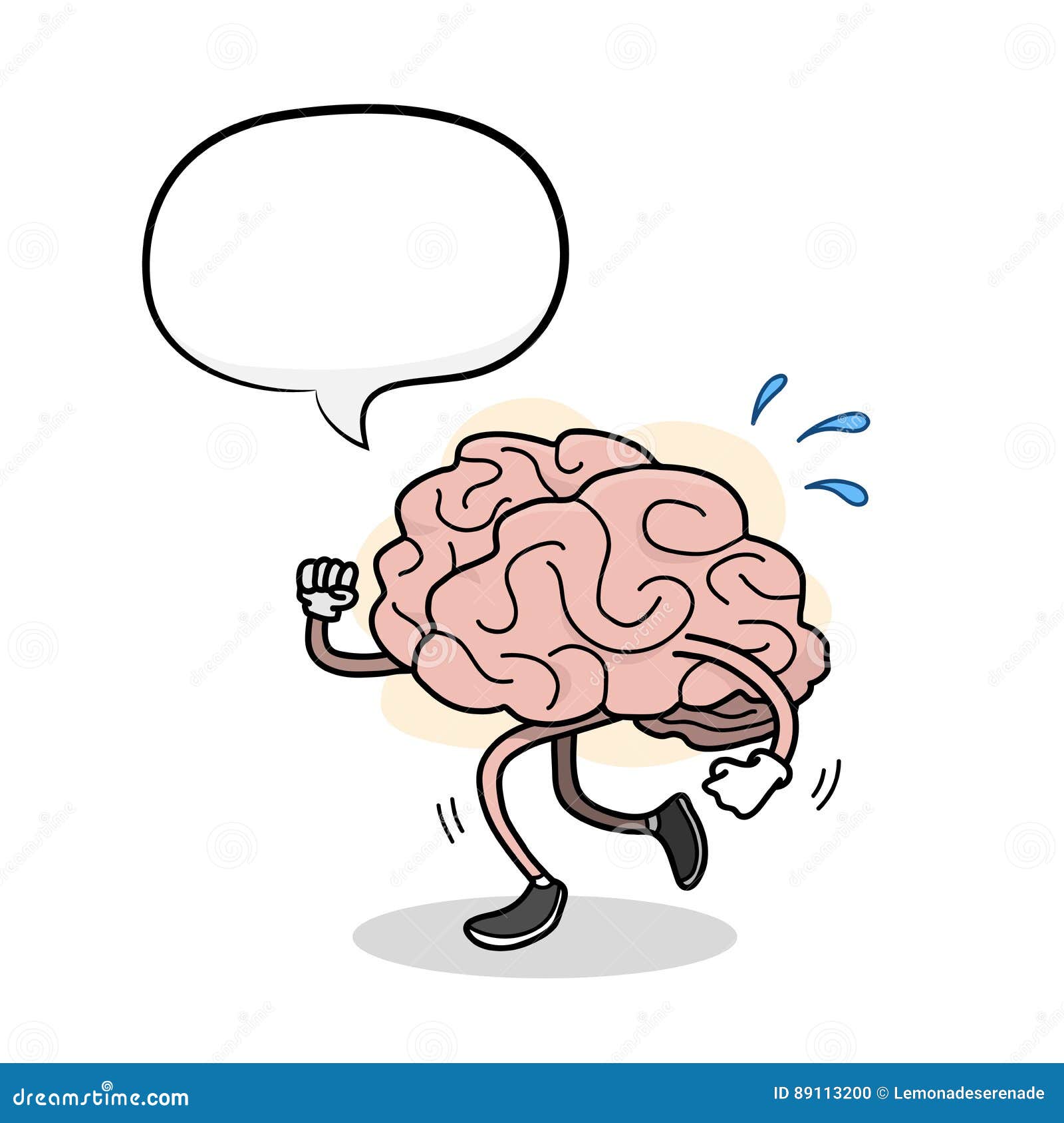Brain Exercise stock vector. Illustration of doodle, cartoon - 89113200