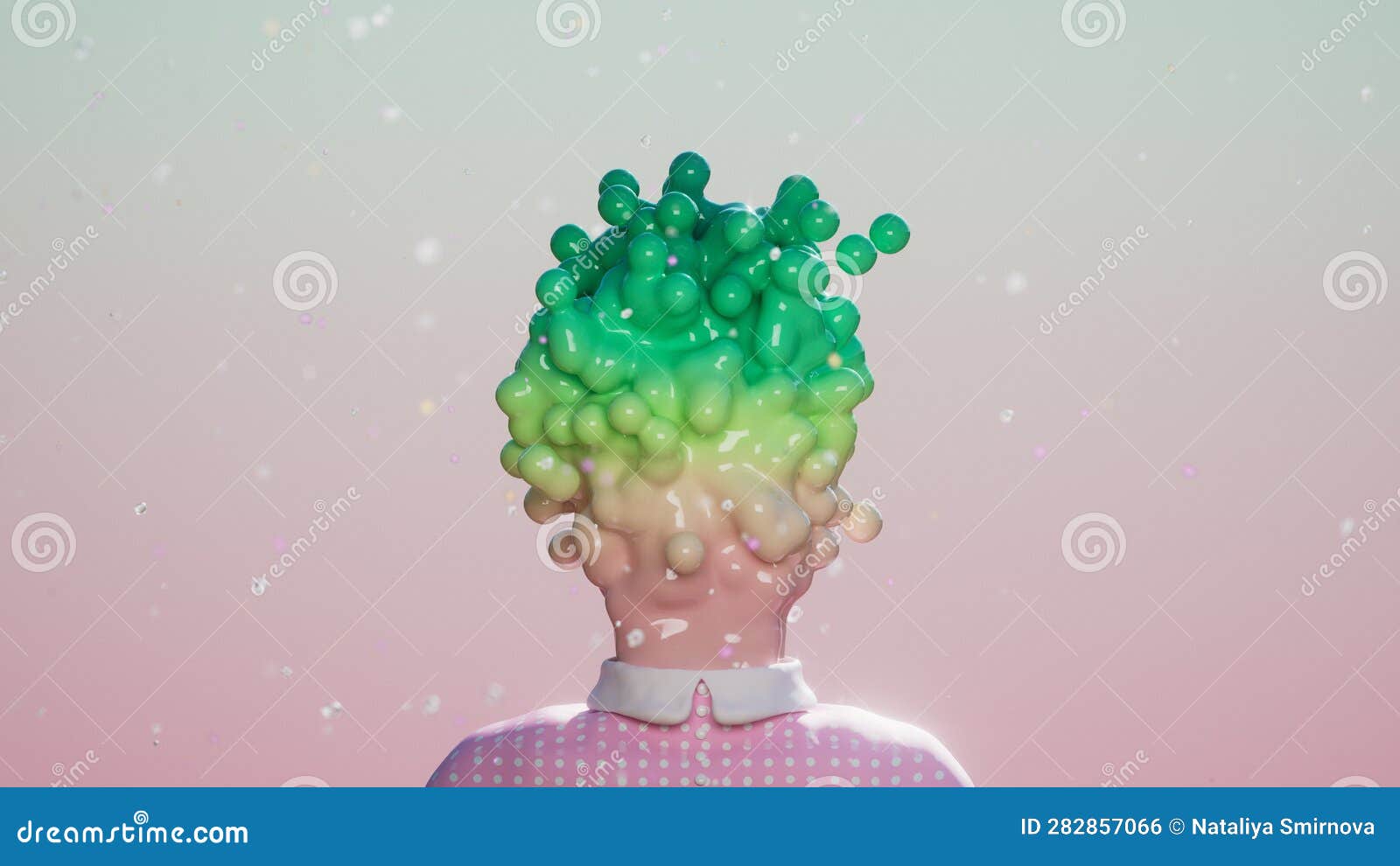 Brain Explosion with Creative and Mental Health Problem. 3d Render, 3d ...