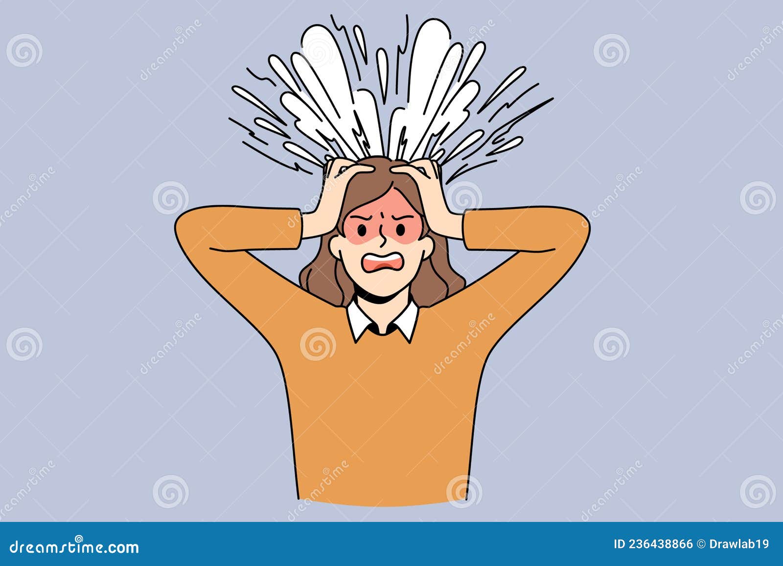 Brain Explosion Cartoon Illustration | CartoonDealer.com #78899610