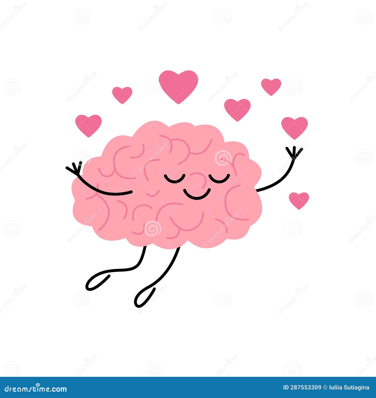 Brain Fall Cartoon Vector | CartoonDealer.com #48118673