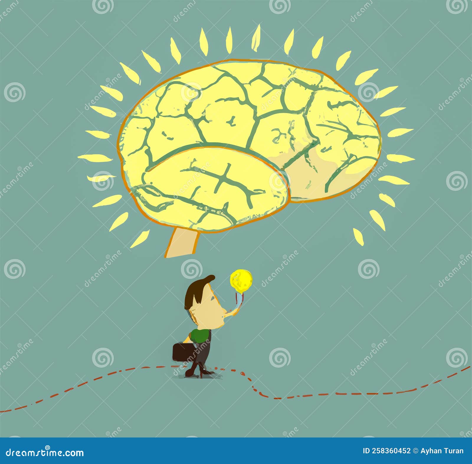 Brain ,feedback and Ideas Concept Stock Illustration - Illustration of ...