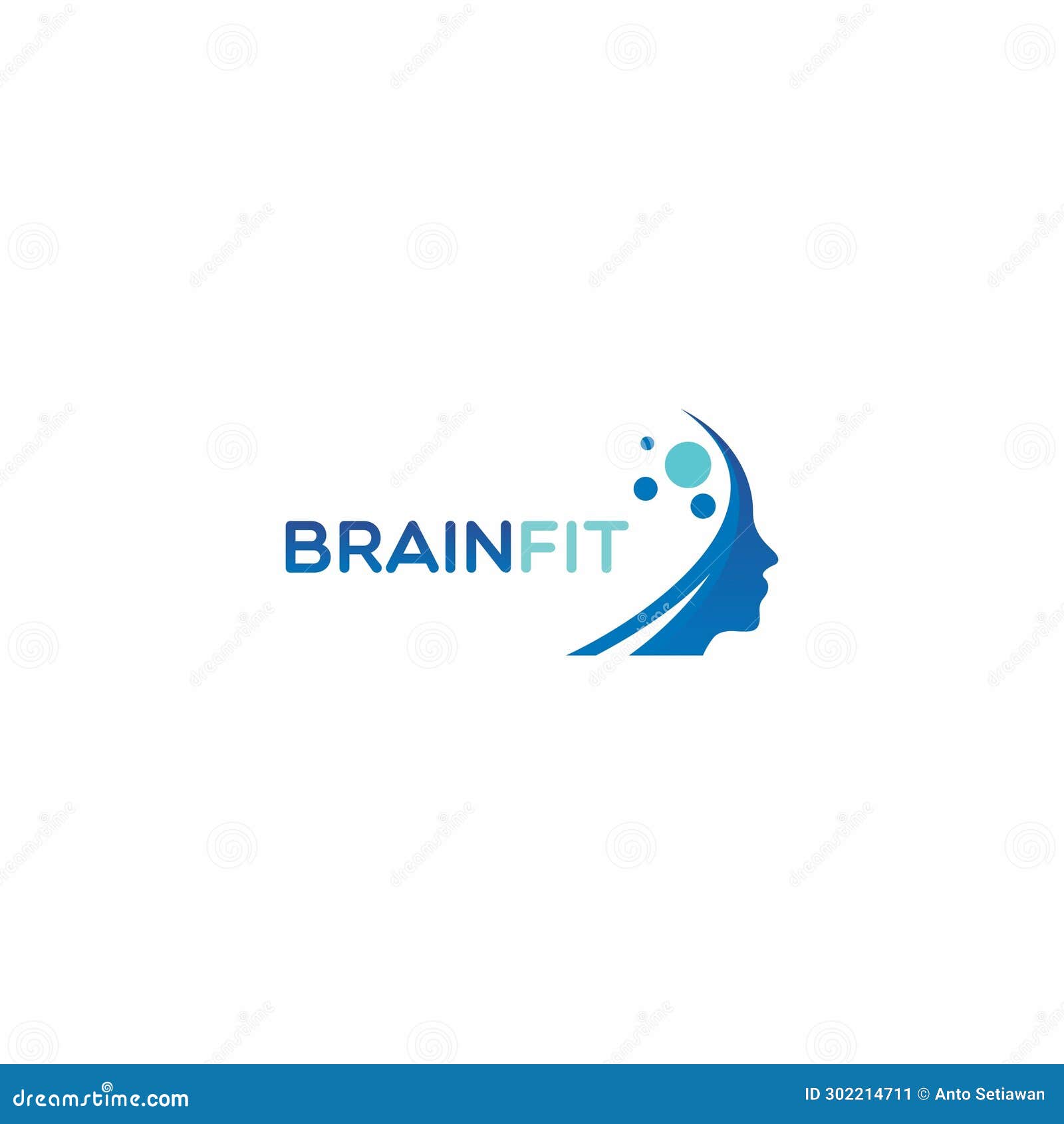 Brain Fit Logo. Brain Vector Illustration Stock Vector - Illustration ...