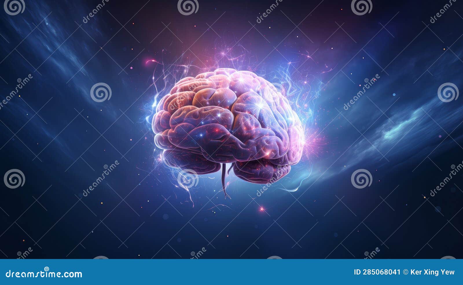 A Brain Floating in Outer Space, Symbolizing the Boundless Nature of ...